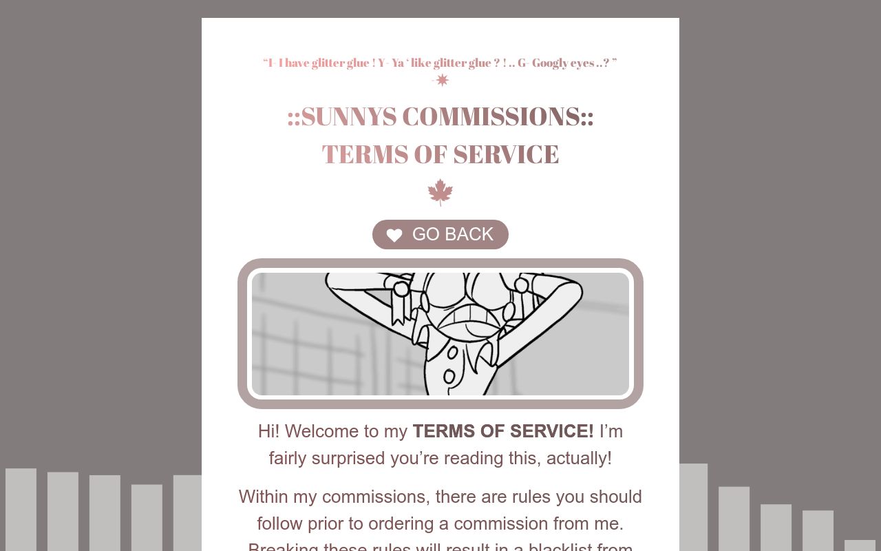 Sunnys Terms of Service!